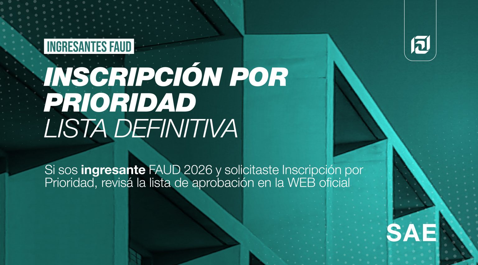 Facultad de Arquitectura, Urbanismo y Diseño | Inscripción por ...