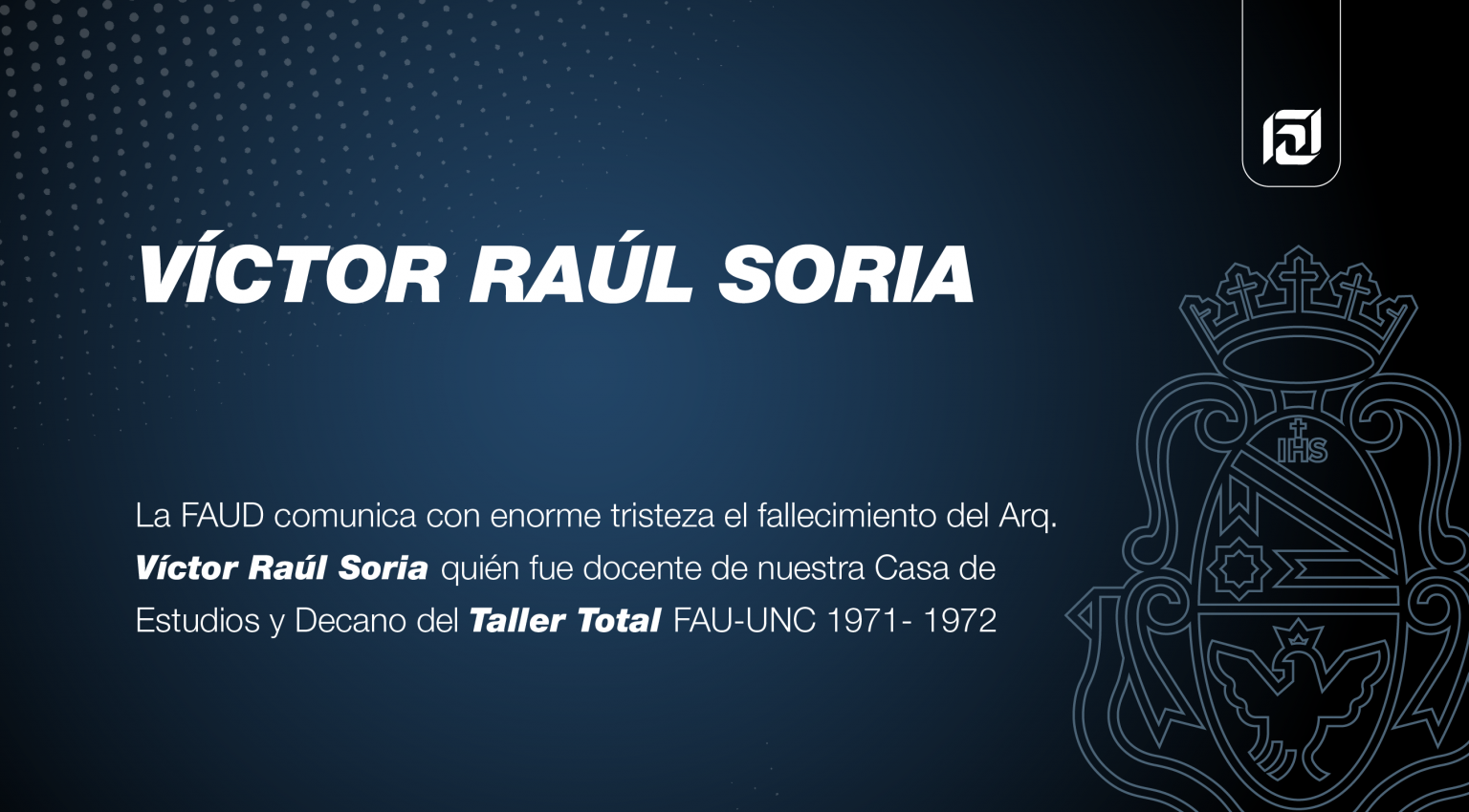 Facultad de Arquitectura, Urbanismo y Diseño | La FAUD comunica ...